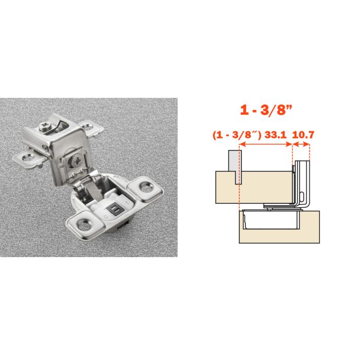 overlay hinges soft close